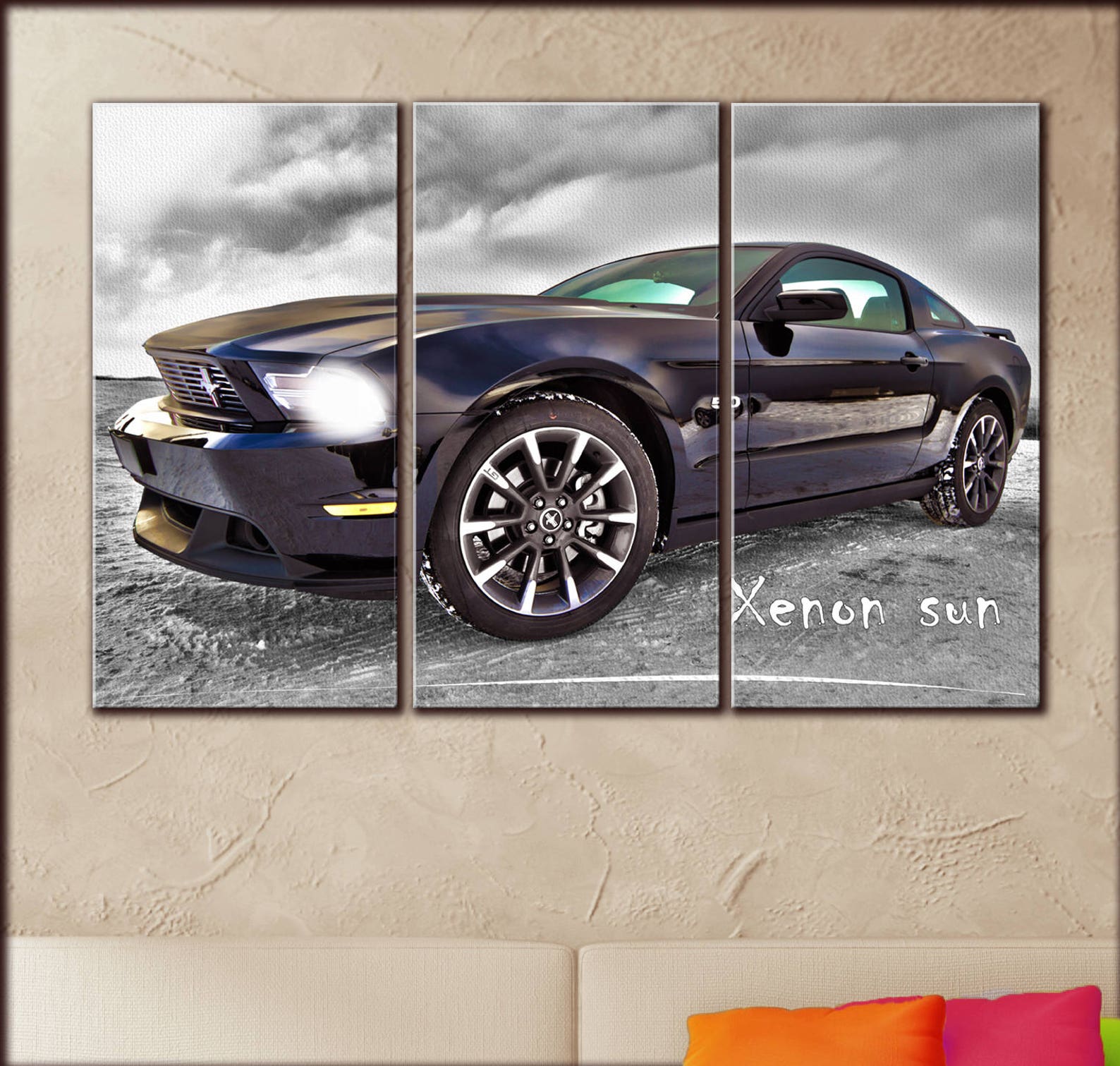 BIG SET 1/3/5/6 Panels Car Mustang Wall Art Muscle Car Wall | Etsy