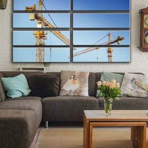 Crane Machine Wall Art Decor Picture Painting Poster Print on Canvas ...