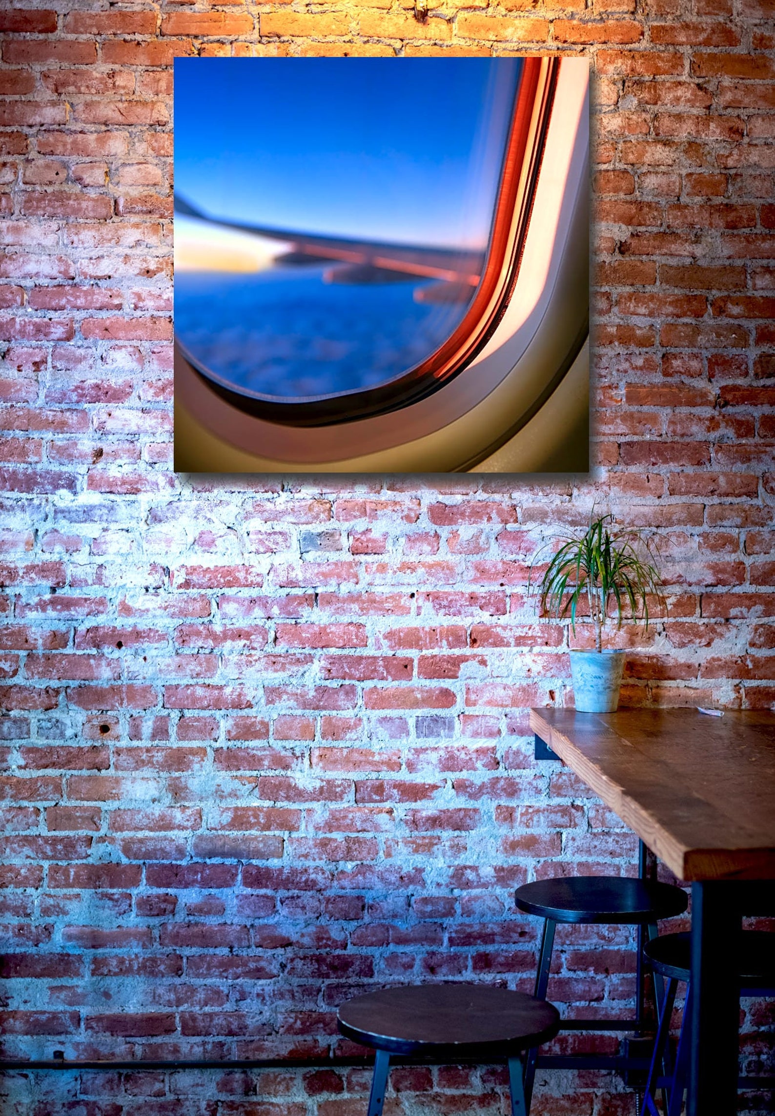 Airplane Window Wall Art Decor Aircraft View Canvas Picture - Etsy
