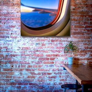 Airplane Window Wall Art Decor Aircraft View Canvas Picture - Etsy