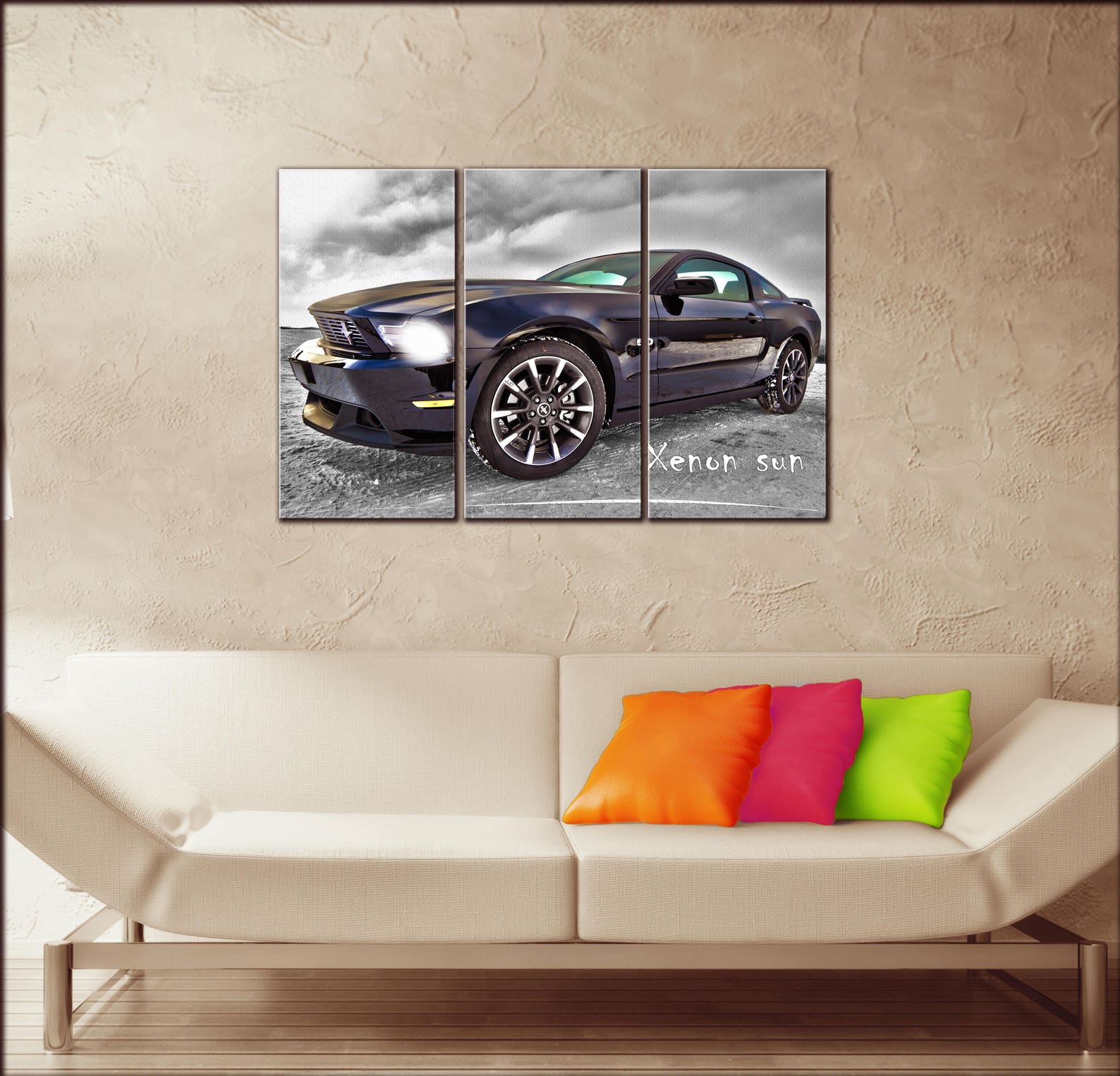 BIG SET 1/3/5/6 Panels Car Mustang Wall Art Muscle Car Wall - Etsy