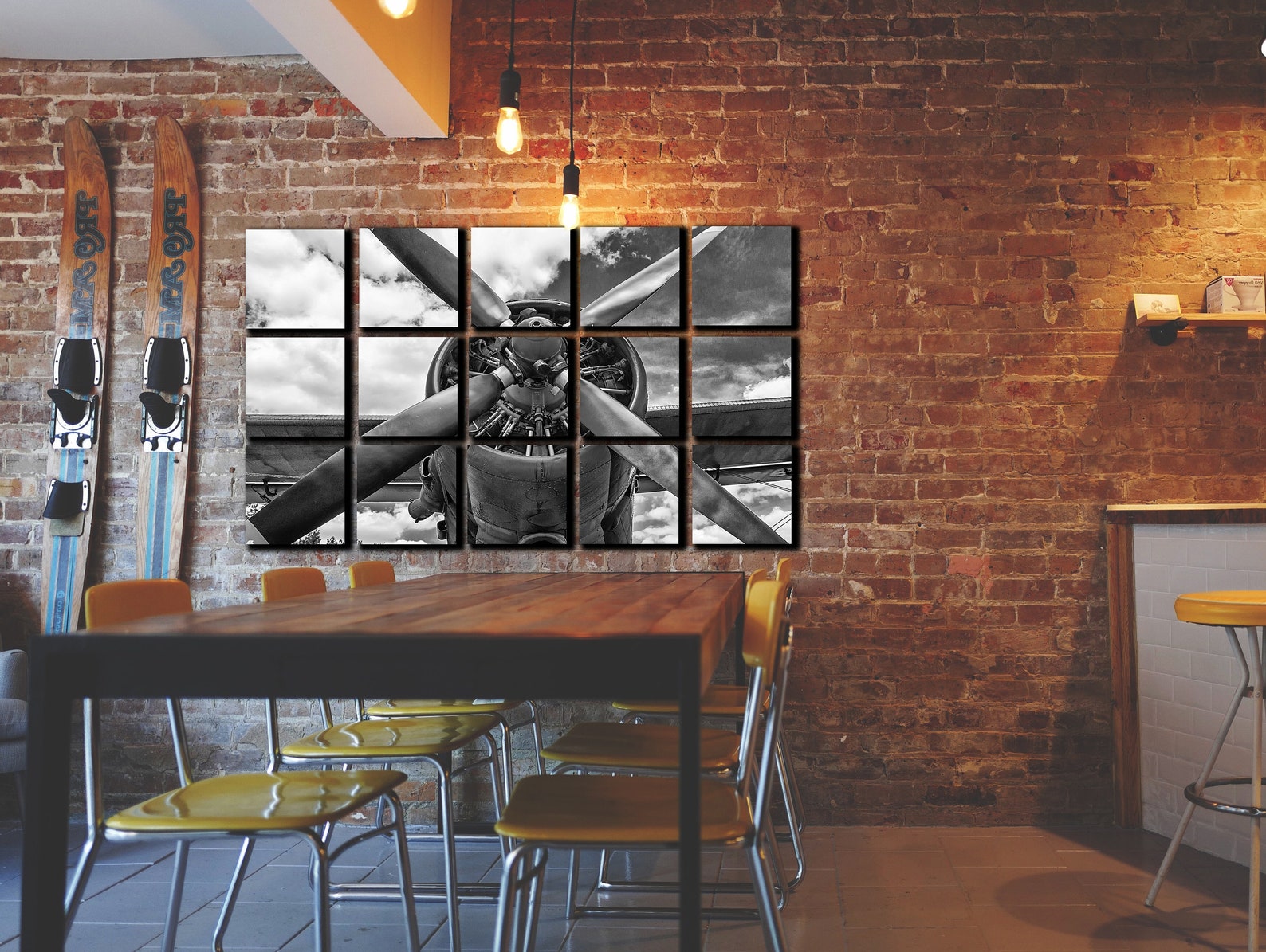 Airplane Propeller Aircraft Wall Art Decor Picture Painting | Etsy