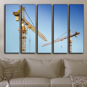 Crane Machine Wall Art Decor Picture Painting Poster Print on Canvas ...