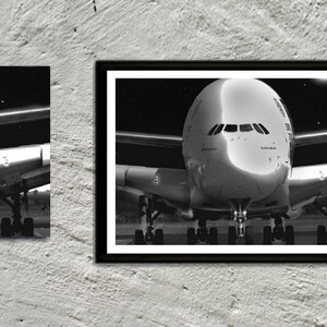 Airbus A 380 Airplane Wall Art Print, Aviation Airbus Art Poster ...