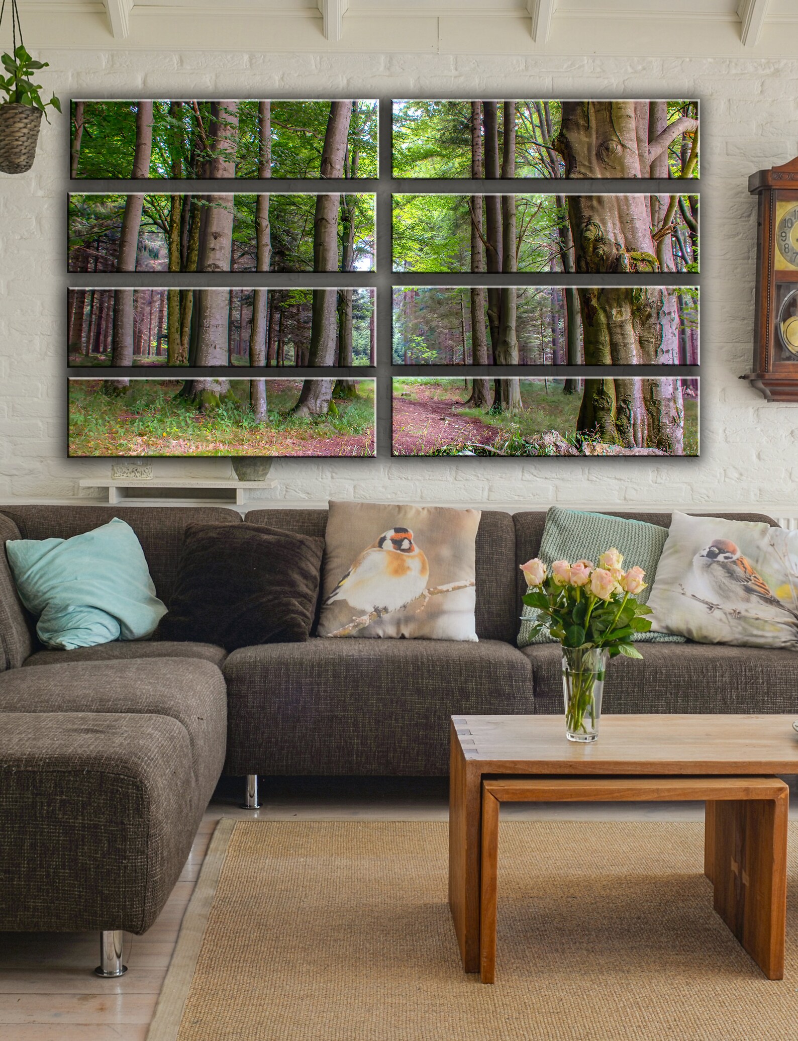 Forest and Trees Wall Art Decor Picture Painting Poster Print | Etsy