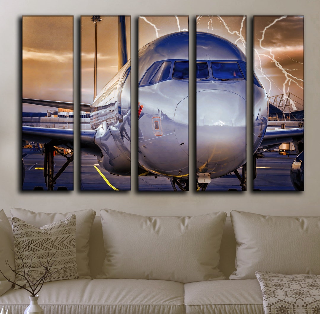 Big Jet Aviation Airplane Aircraft Private Jet Wall Art Decor - Etsy