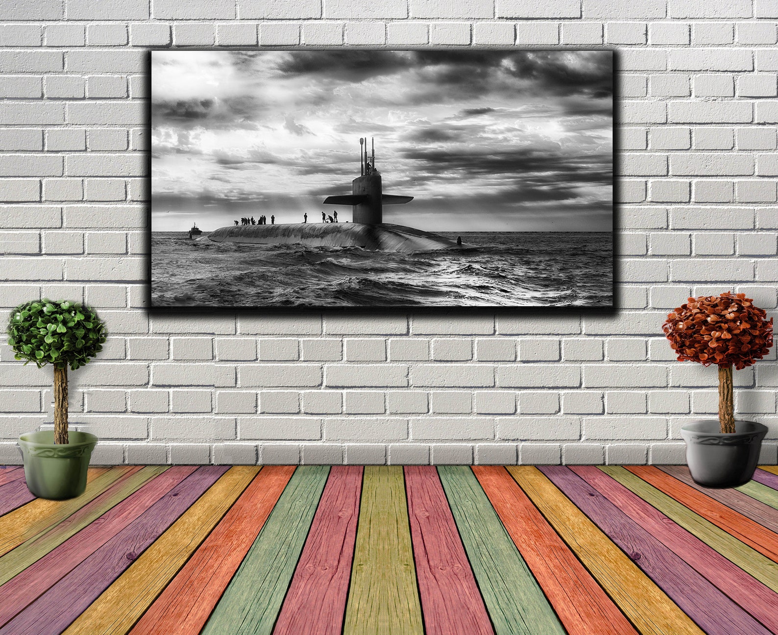 1 Piece Submarine Wall Art Decor Warship Canvas Picture Print - Etsy