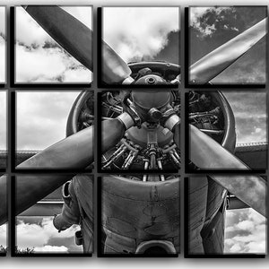 Airplane Propeller Aircraft Wall Art Decor Picture Painting Vintage ...