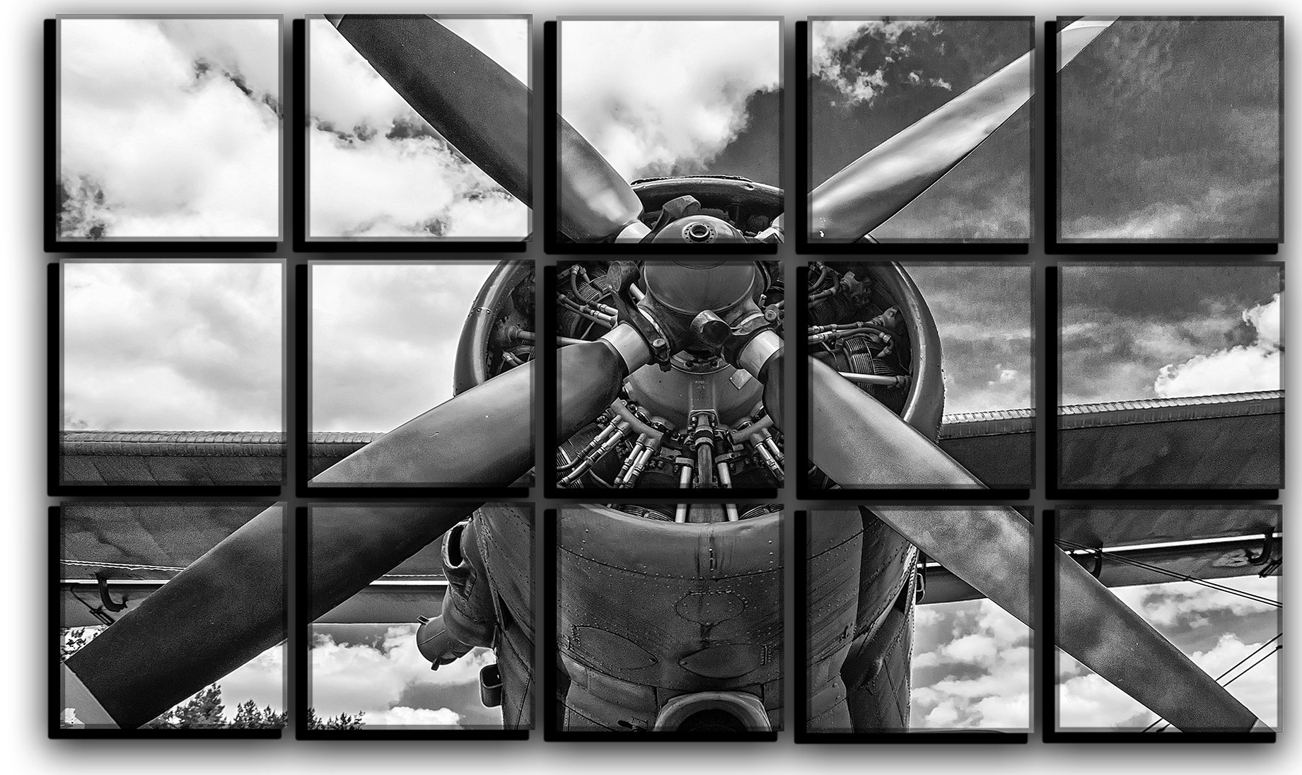 Airplane Propeller Aircraft Wall Art Decor Picture Painting | Etsy