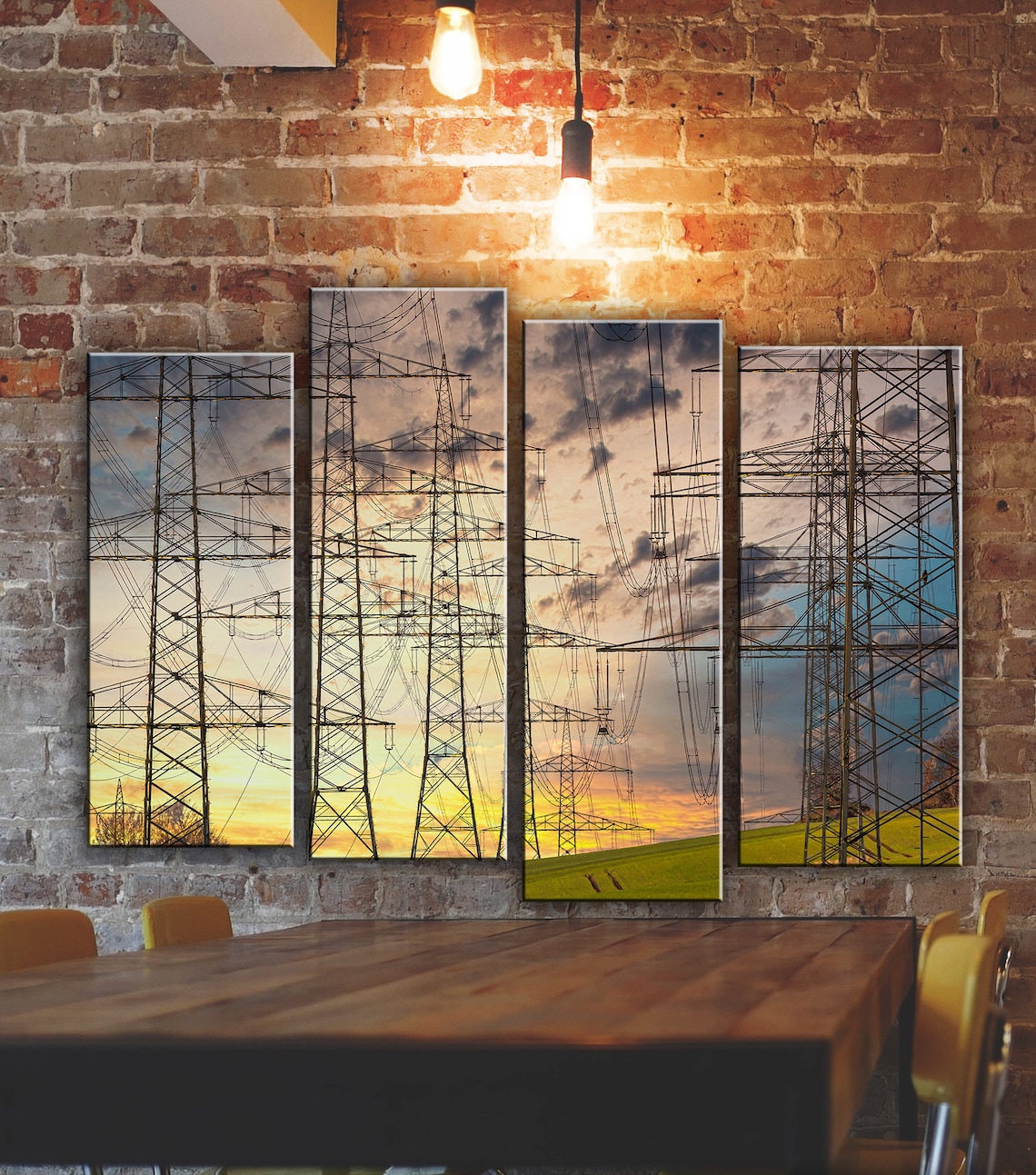 Electricity Wall Art Decor Wire Canvas Picture Print Poster - Etsy