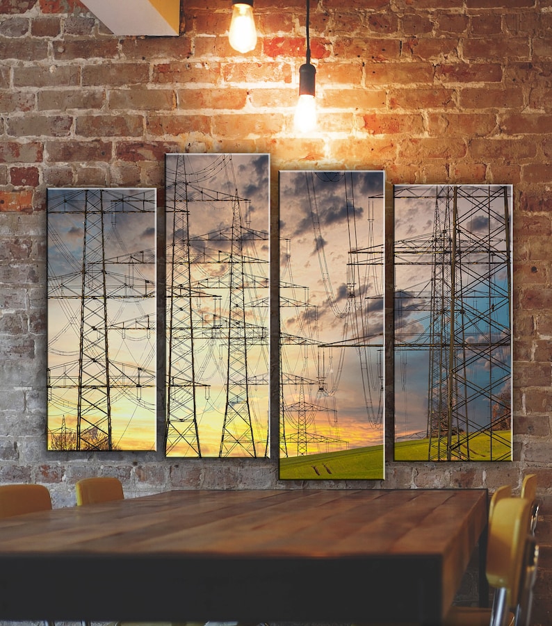 Electricity Wall Art Decor Wire Canvas Picture Print Poster - Etsy