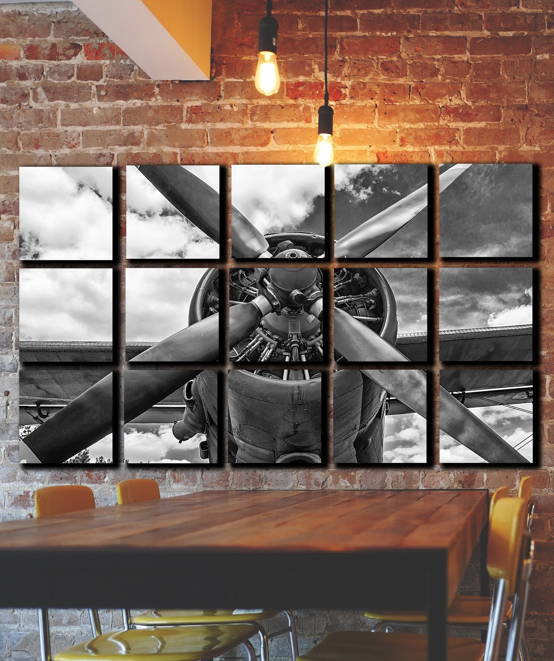 Airplane Propeller Aircraft Wall Art Decor Picture Painting | Etsy