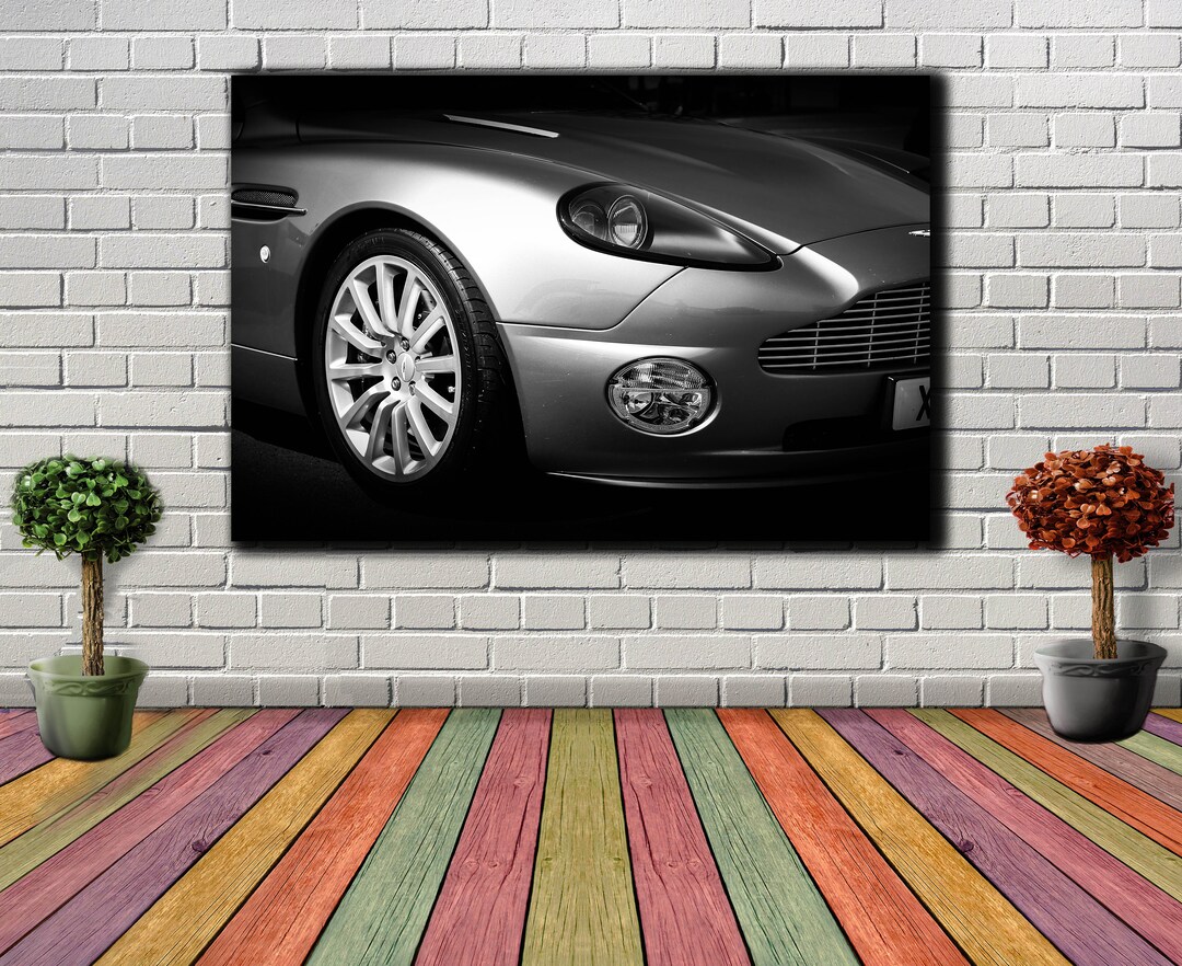 1 Piece Aston Vanquish Car Wall Art Decor, British Car Canvas Picture ...