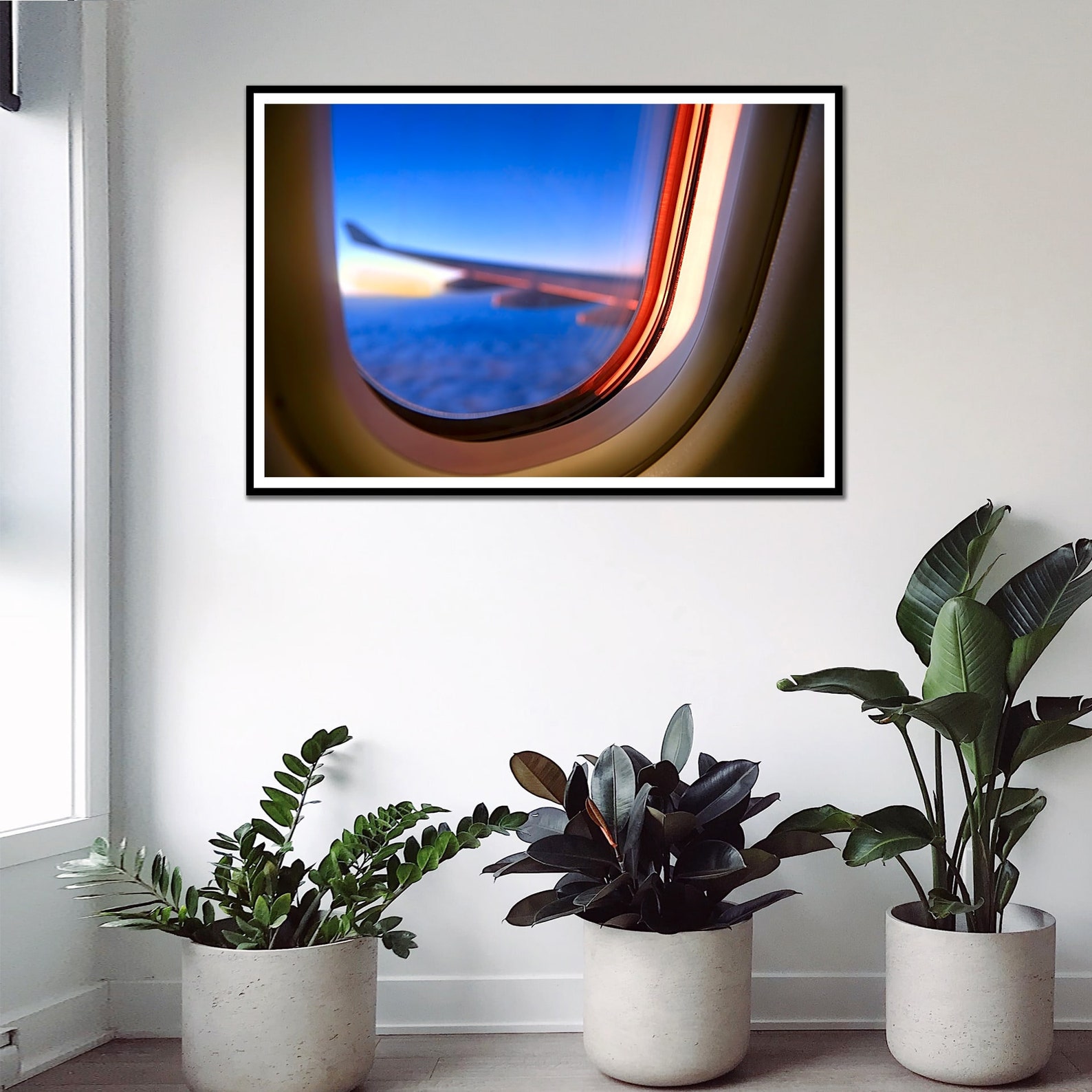 Airplane Window Wall Art Decor Aircraft View Canvas Picture - Etsy