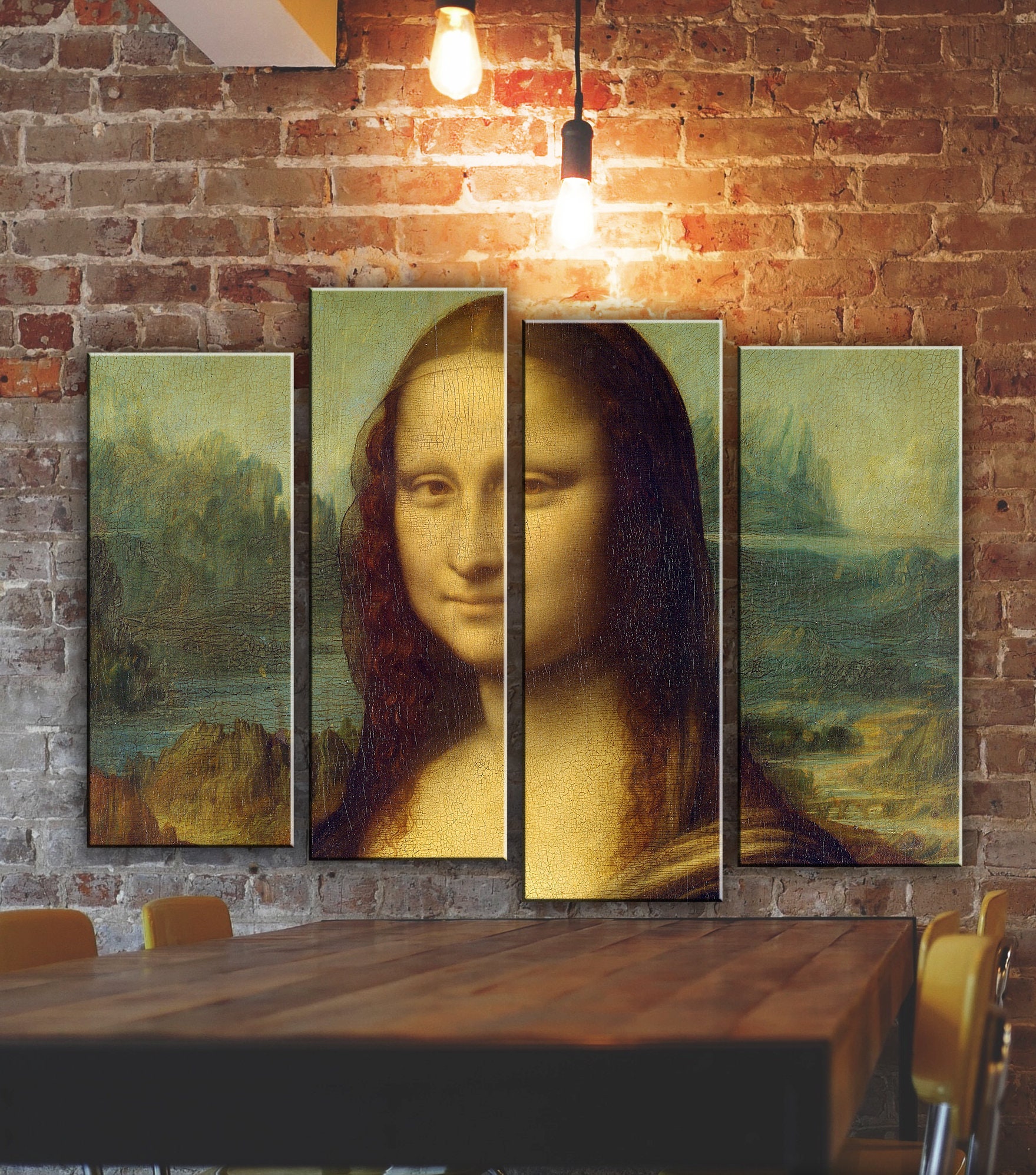 Mona Lisa Reproduction Wall Art Decor Leonardo Davinchi | Etsy