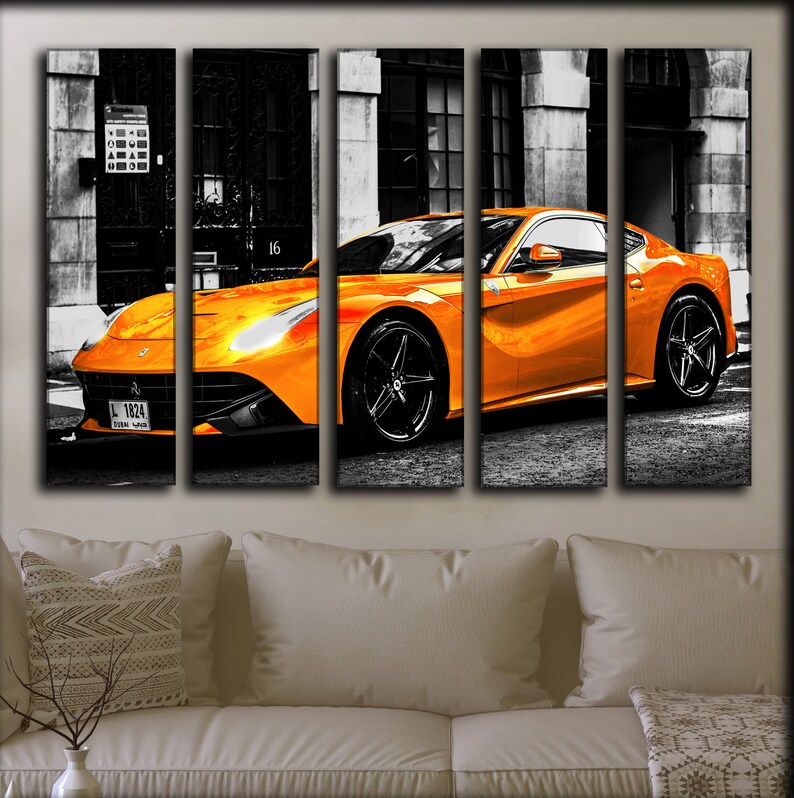 Car Wall Art Decor / Car Picture Car Painting / Car V12 | Etsy