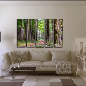 Forest and Trees Wall Art Decor Picture Painting Poster Print on Canvas ...