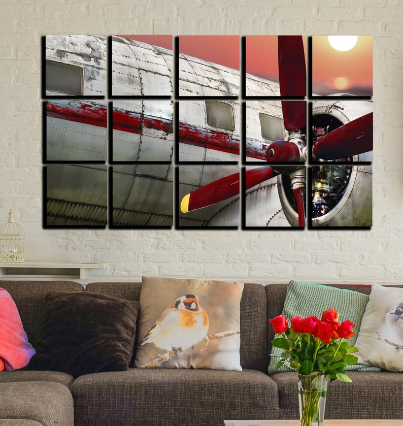 Big Set Airplane Propeller Wall Art Decor Picture Painting - Etsy