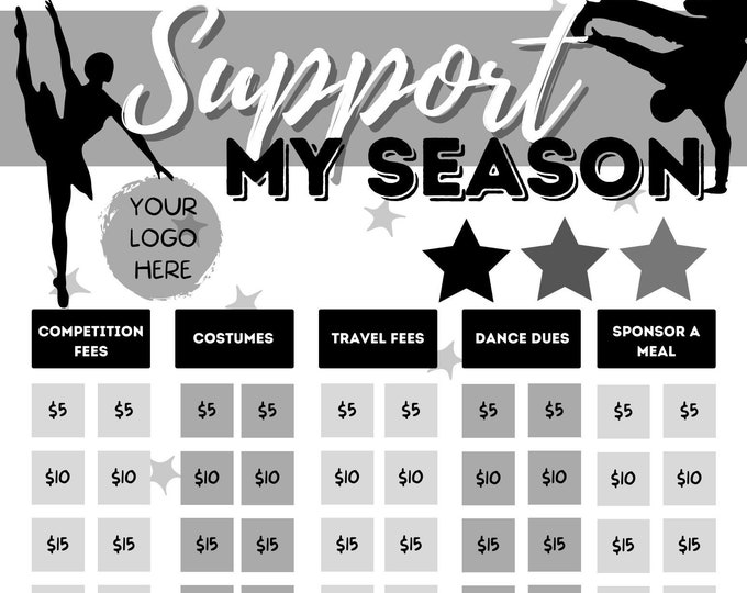 Pink Cheerleader Fundraiser Board Editable CHEER Fundraiser Game Cheer ...