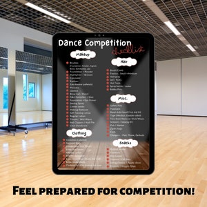 Dance Competition, Competition Checklist, Dance Mom, Checklist, Contest ...