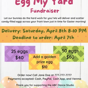 EGG MY YARD | Easter Fundraiser, Egg Hunt, Egg My Yard Fundraiser ...