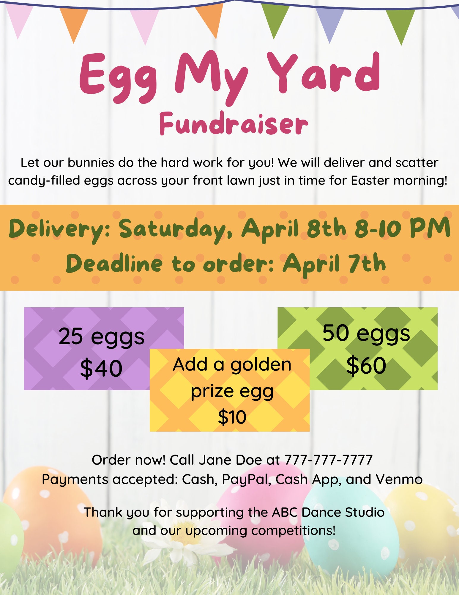 EGG MY YARD Easter Fundraiser, Egg Hunt, Egg My Yard Fundraiser, Easter ...