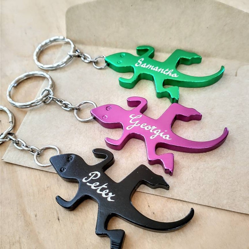 Lizard Keychain - Etsy