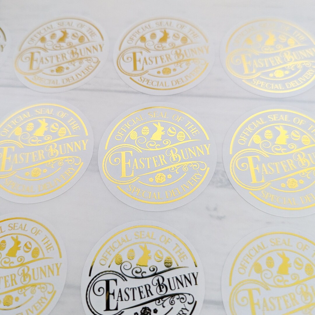 Official Seal of the Easter Bunny Sticker, Special Magic, Barcode Cover ...