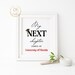 Graduation Printable Sign, My Next Chapter Starts At, Graduation Party ...