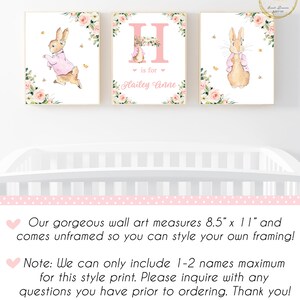 Peter Rabbit Crib Bedding Set, Blush Baby Bedding Set, Floral Nursery ...