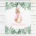 Peter Rabbit Baby Blanket Girl, Rabbit Baby Shower Gift, Personalized ...