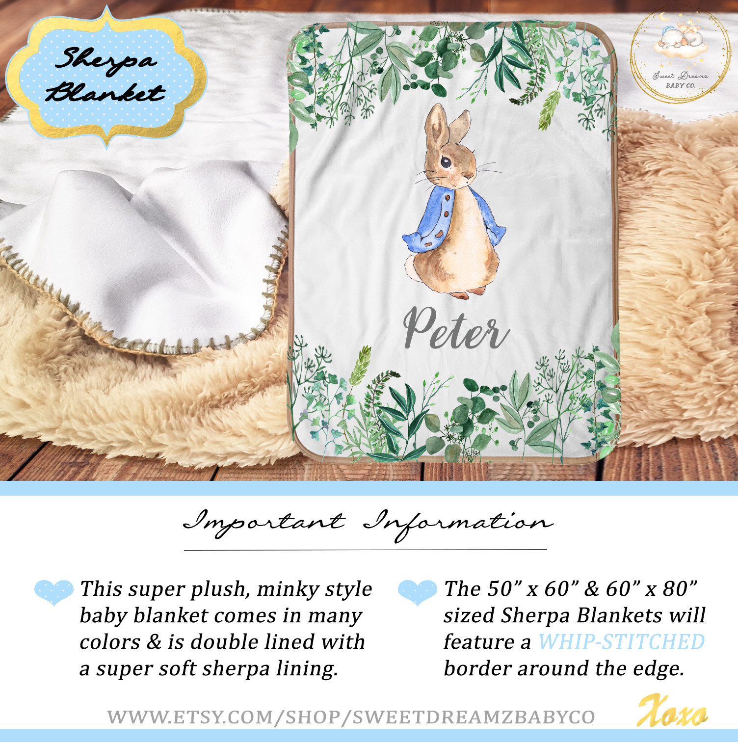 Peter Rabbit Baby Blanket Boy Peter Rabbit Baby Shower Gift - Etsy