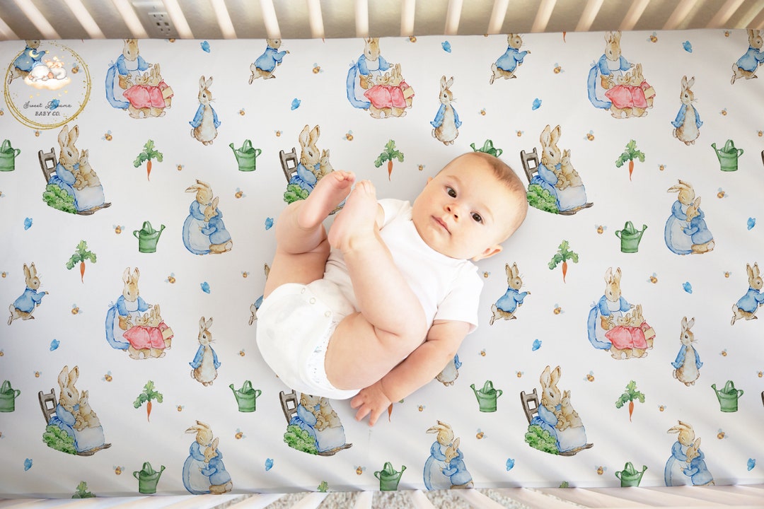 Peter Rabbit Crib Sheet, Peter Rabbit Baby Shower Gift Boy, Rabbit ...
