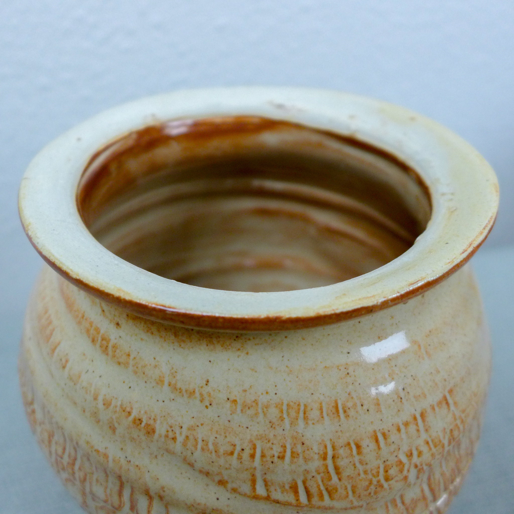 Vintage Ceramic Canister / Vintage Pottery Jar - Etsy