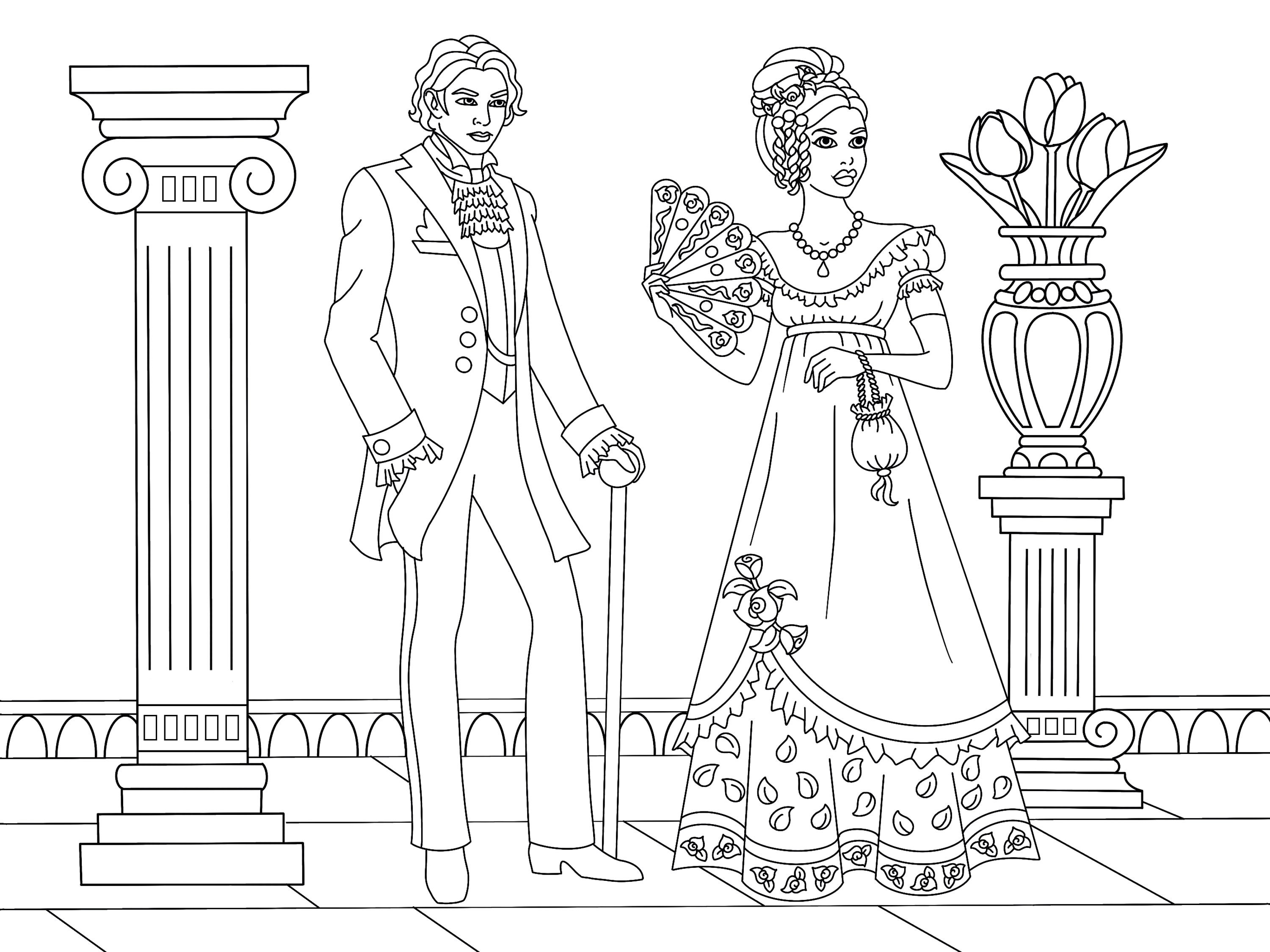 Regency Coloring Pages