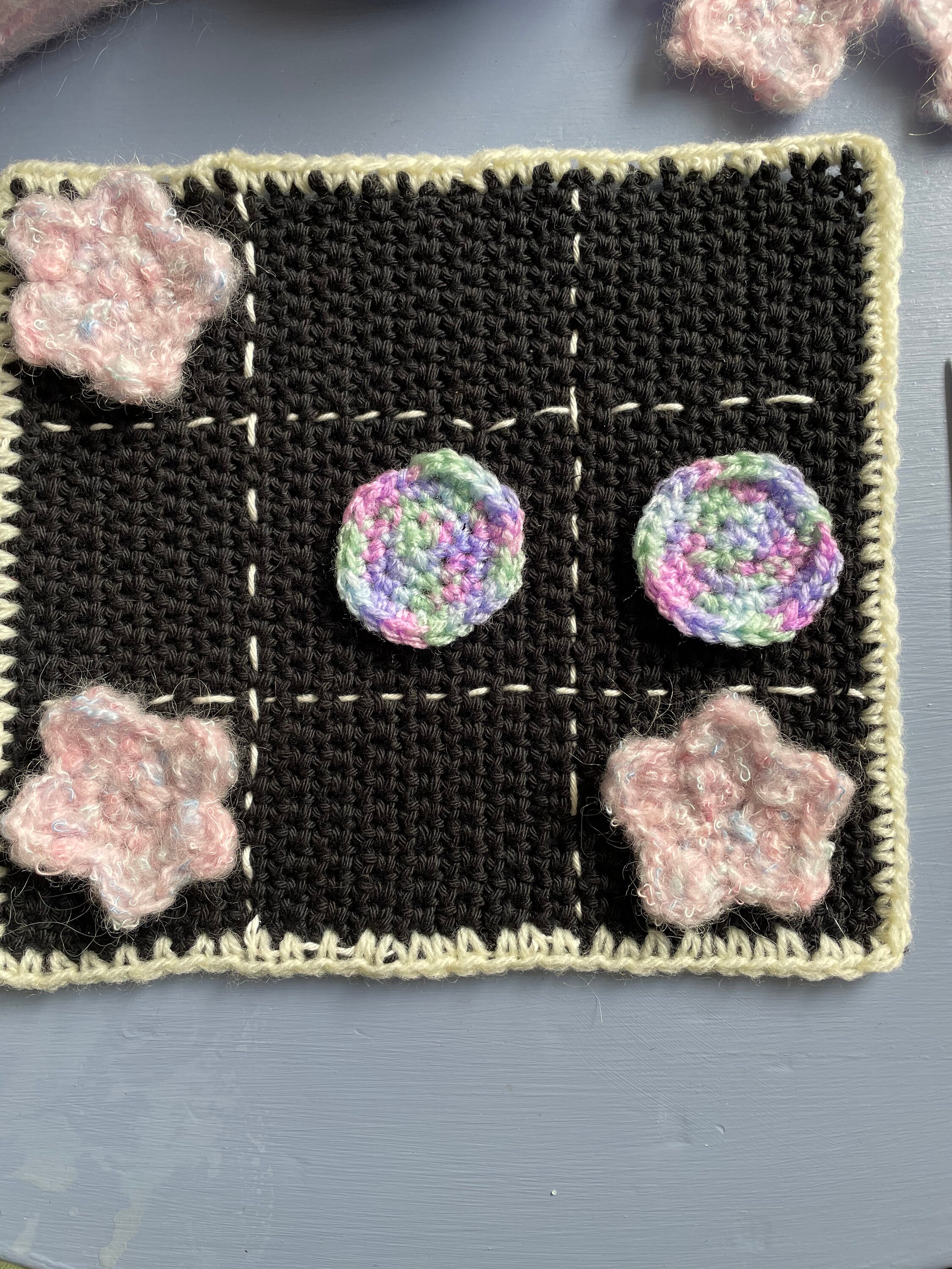 Planets & Stars Tic-tac-toe Crochet Pattern - Etsy