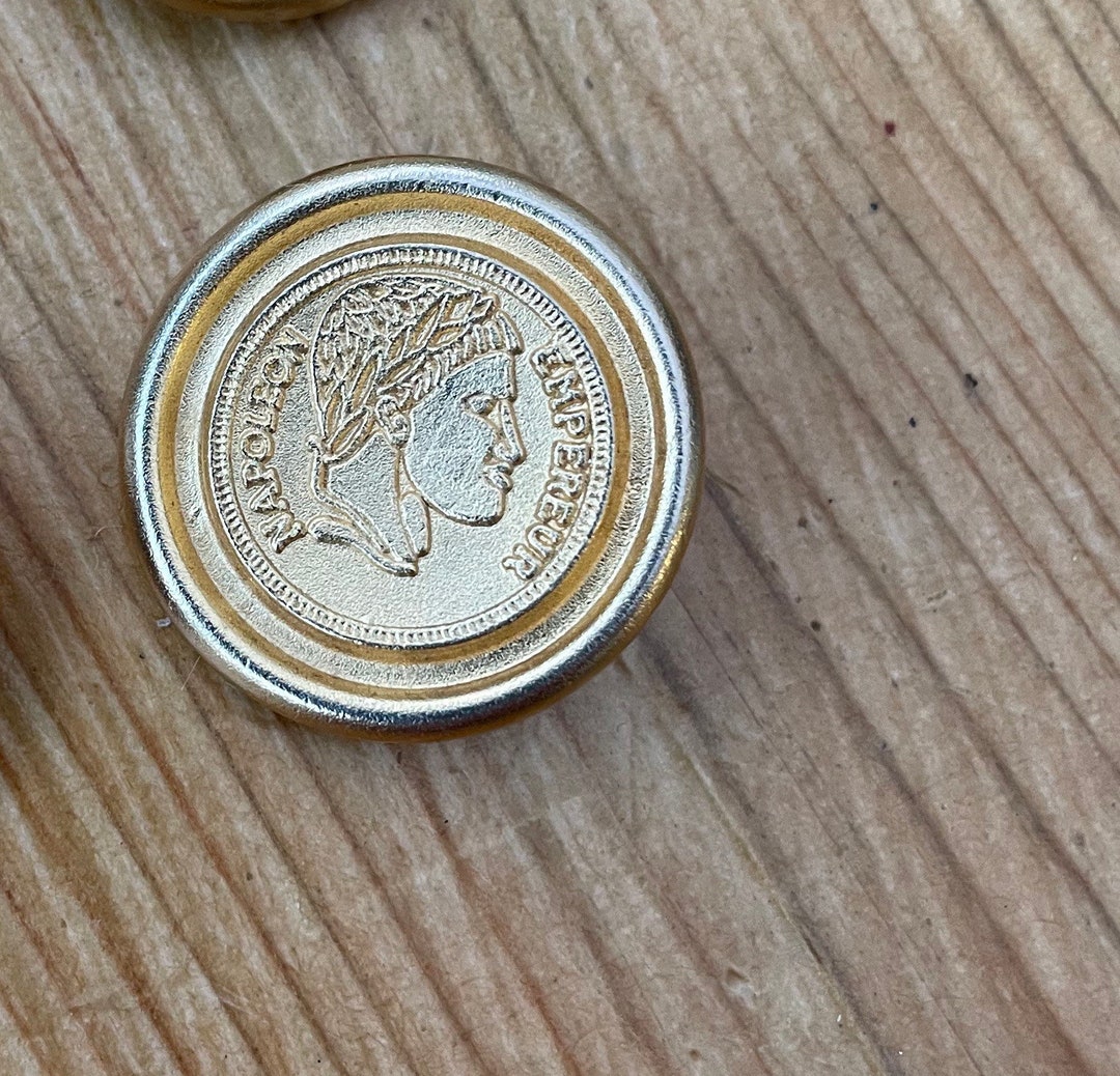 Vintage Napoleon Empereur Buttons X8 - Etsy