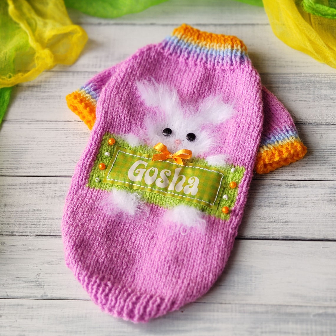 Handmade Dog Sweater for Small Dogs Personalized Dog Outfit - Etsy
