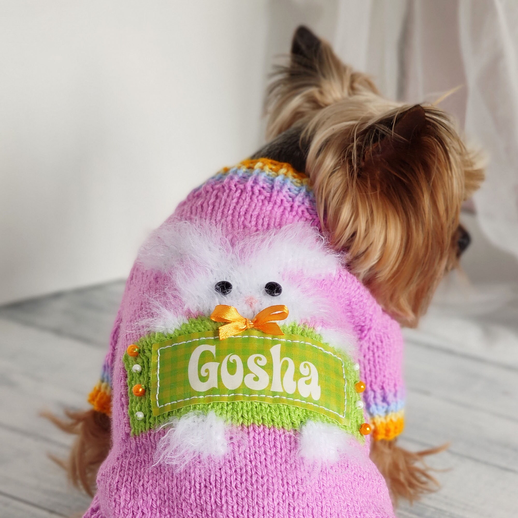 Handmade Dog Sweater for Small Dogs Personalized Dog Outfit - Etsy