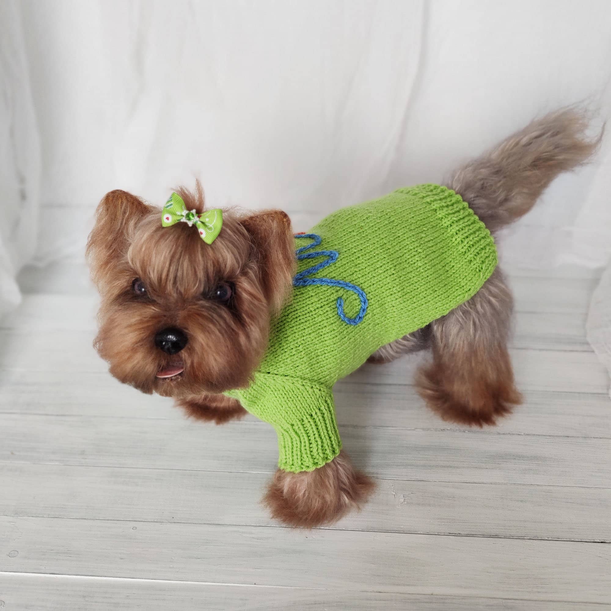 Personalized Dog Sweater With Embroidered Dog Name Monogrammed Dog ...