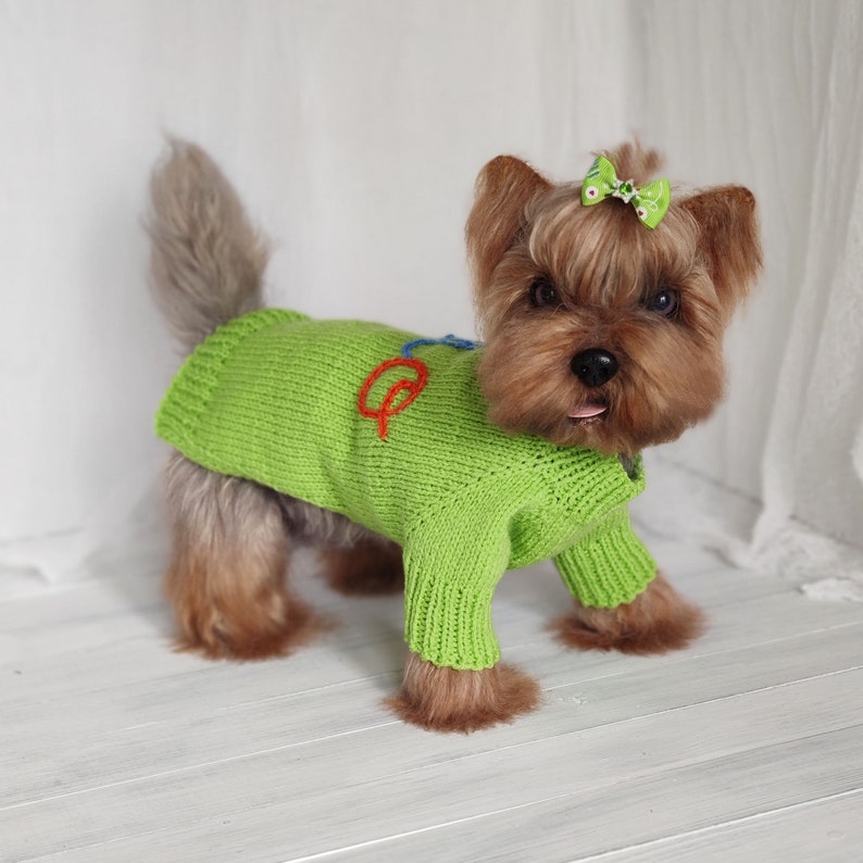 Personalized Dog Sweater With Embroidered Dog Name Monogrammed Dog ...