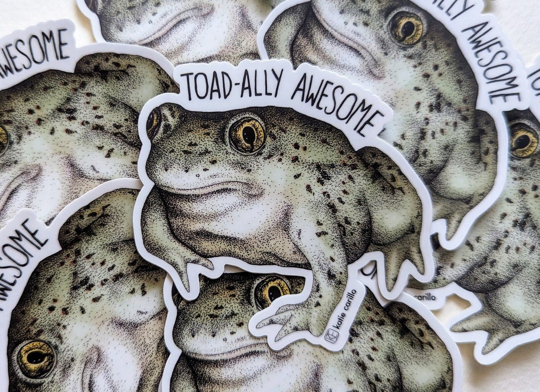 Toad-ally Awesome Sticker - Etsy