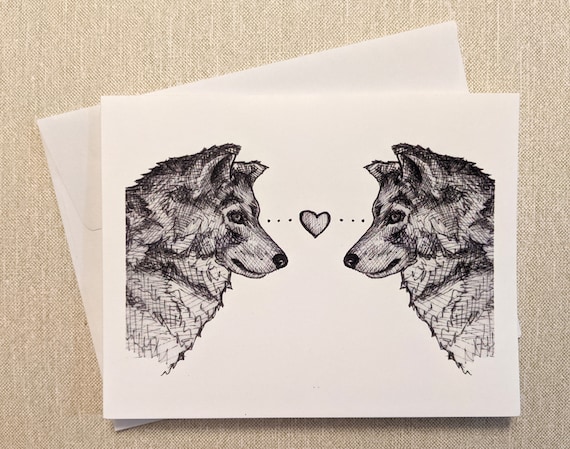 Wolf Love Drawing