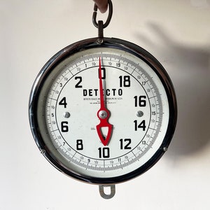 Vintage DETECTO Farmer's Food Market Kitchen Scale 20 Pound Capacity ...