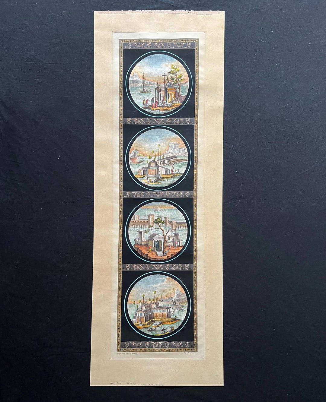 Aquatint Etching Engraving Roccus Pozzi Nicolas Vanni Maritime Italy ...