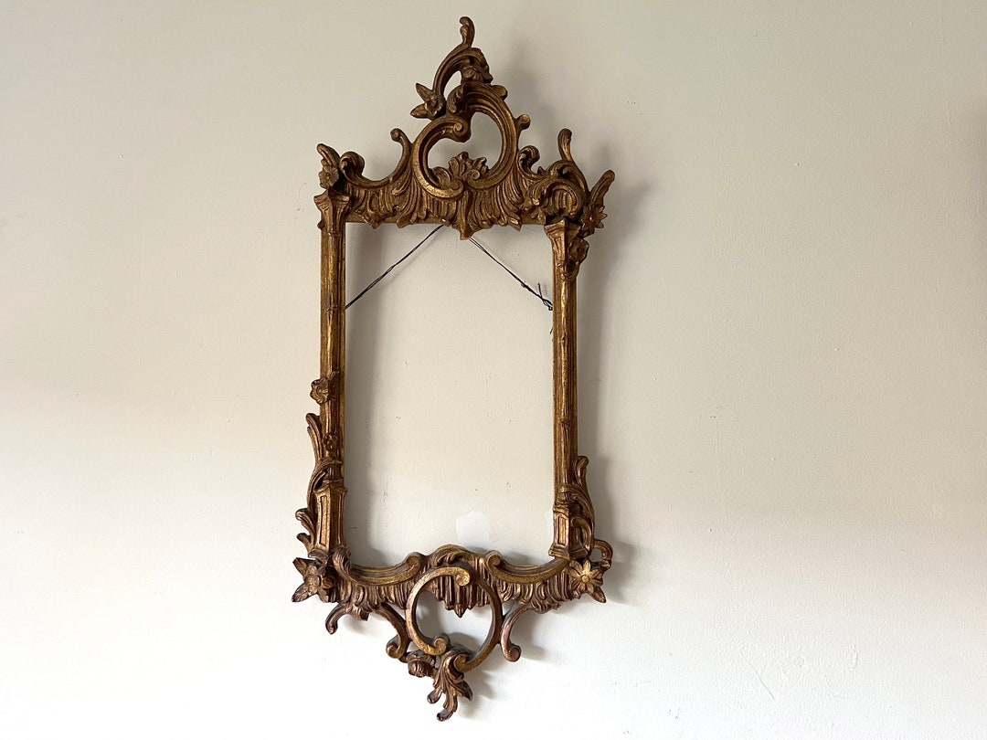 Vintage Baroque Wood Carved Frame Gold - Etsy