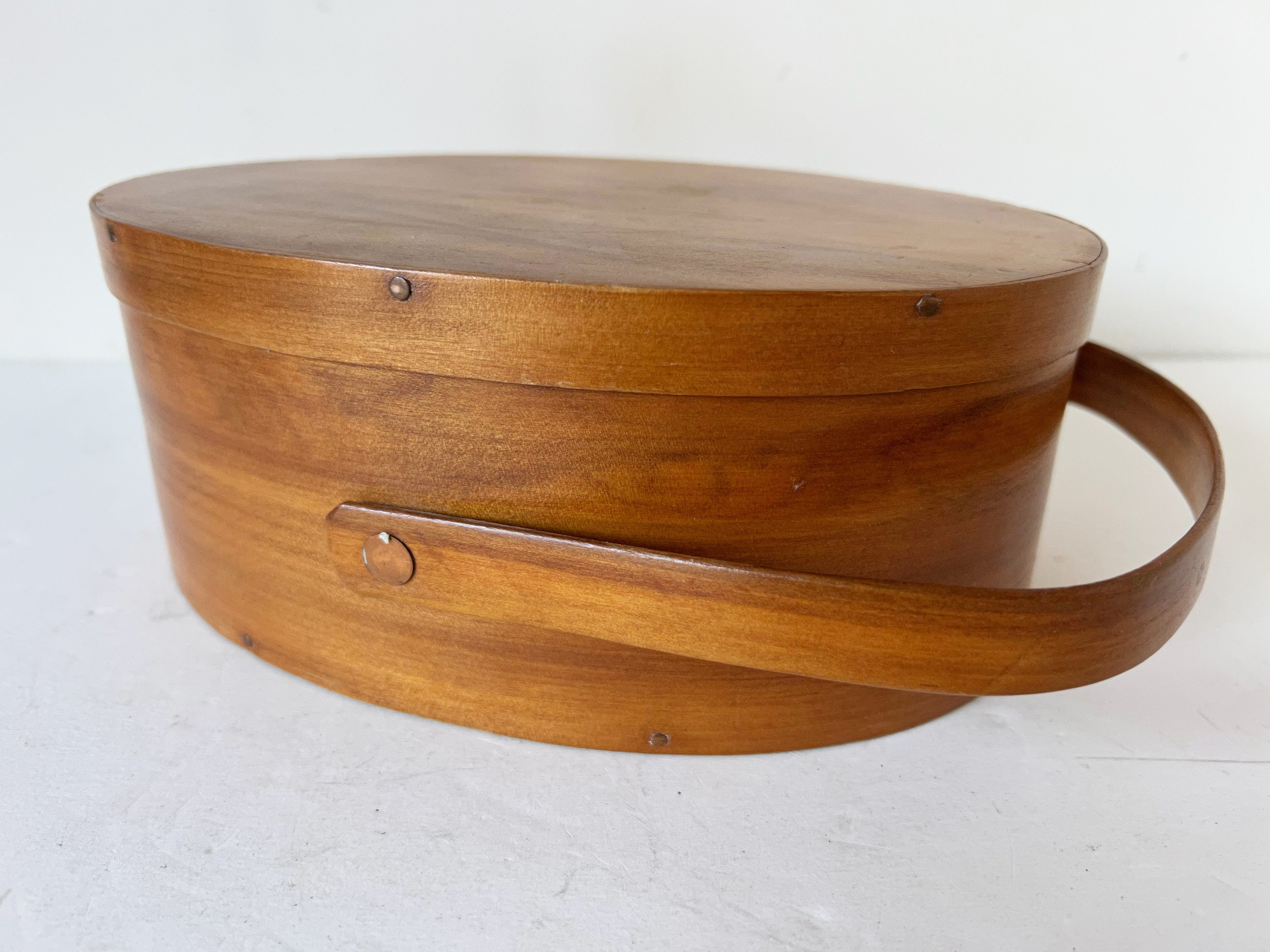 Vintage SHAKER BOX Handle 3 Finger With Handle Americana Folk - Etsy