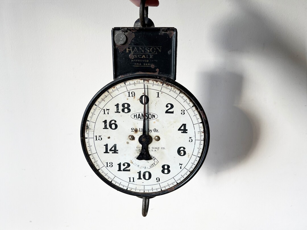 Antique Hanson Hanging Scale! Distressed Antique Scale, Rustic ...
