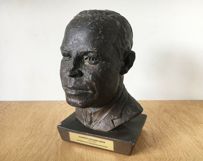 Ruth Inge Hardison charles Richard Drew Plaster Mold Bust Sculpture ...