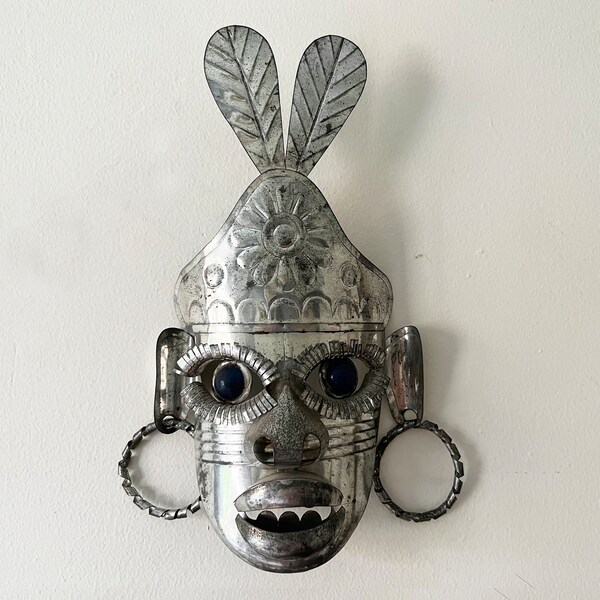 Mexican Tin Mask - Etsy